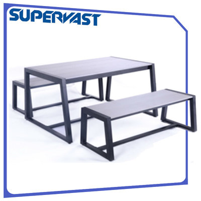 Polywood Top Metal Garden Patio Conversation Outdoor Patio Table And Chairs