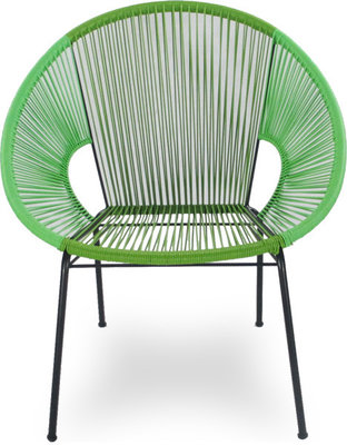 Metal Frame Resin Wicker Patio Furniture , Circular Rattan Weaving Outdoor Egg Chair