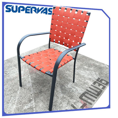 Furniture Outdoor Patio Chairs Cross Weave Garden Patio Strap Dining Banquet Chair