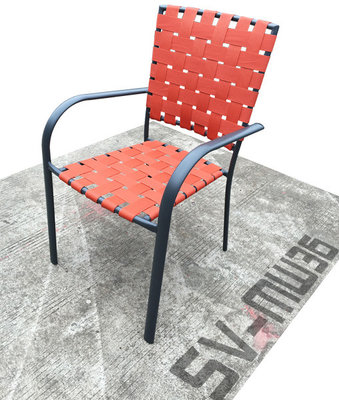 Furniture Outdoor Patio Chairs Cross Weave Garden Patio Strap Dining Banquet Chair