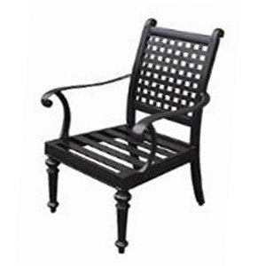 Outdoor Furniture Cast Steel Patio Dining Cafe Table And Chairs With Armrest Optional