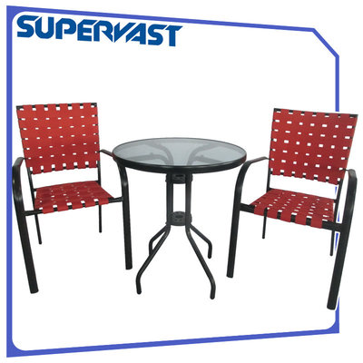 Multi Color Selection Outdoor Round Cafe Table And Chairs Patio Cross Weave Chair Bstro Set
