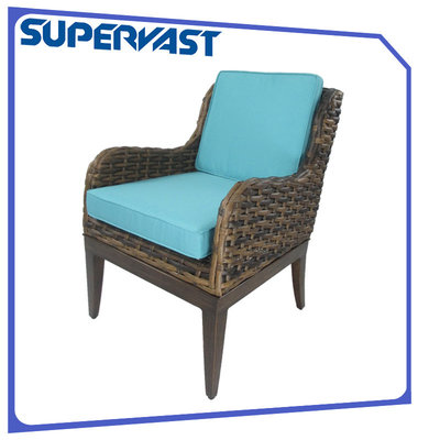 Outdoor Living Luxury Garden Resin Wicker Patio Furniture Rattan Dining Set with Cushion