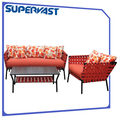 Outdoor Furniture Patio Furniture Seating Sets Multi Color 4PC Steel Frame