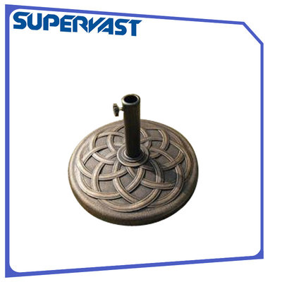 9.5kg Imitation Bronze Pattern Garden Patio Resin Sun Umbrella Bases