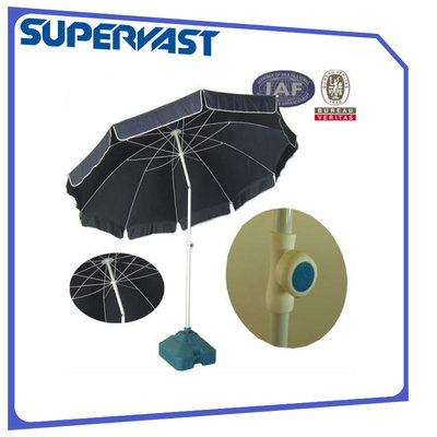 2.2M Steel Wire Aluminum pole Promotional Beach Umbrella with Tilt