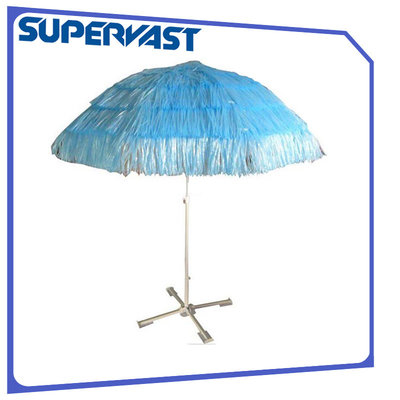 PP Straw Hawaii 8FT Tessal Nylon Tropical Island Beach Umbrella