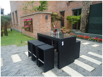 High End Resin Wicker Patio Furniture Rattan Wicker Sofa Table Sets for Garden / Pool
