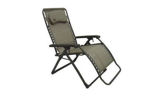 Luxury Folding Patio Furniture Zero Gravity Chair with armrest Enlarge 5cm