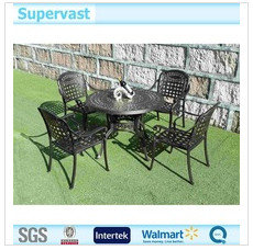 High Level Cast Aluminum Patio Sets , Metal Outdoor Dining Chairs and Table Sets