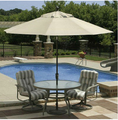 Steel Advertising 9 Foot Market Umbrella Outdoor Parasol for Garden Backyard