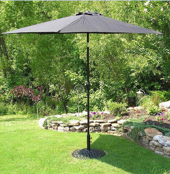 Square Aluminum Patio Market Umbrella With Crank / Tilt , Patio Furniture Umbrella