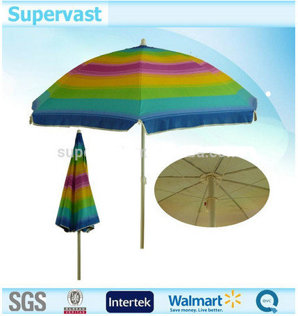 Professional Outdoor Leisure Furniture Rainbow Color Beach Sun Shelter