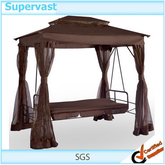 Gazebo Swing Chair With Daybed Modern Outdoor Patio Recliner Chair Bed