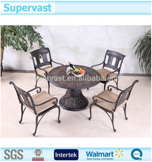 Luxury Cast Aluminum Patio Furniture Garden Dinning Table and Chair Sets