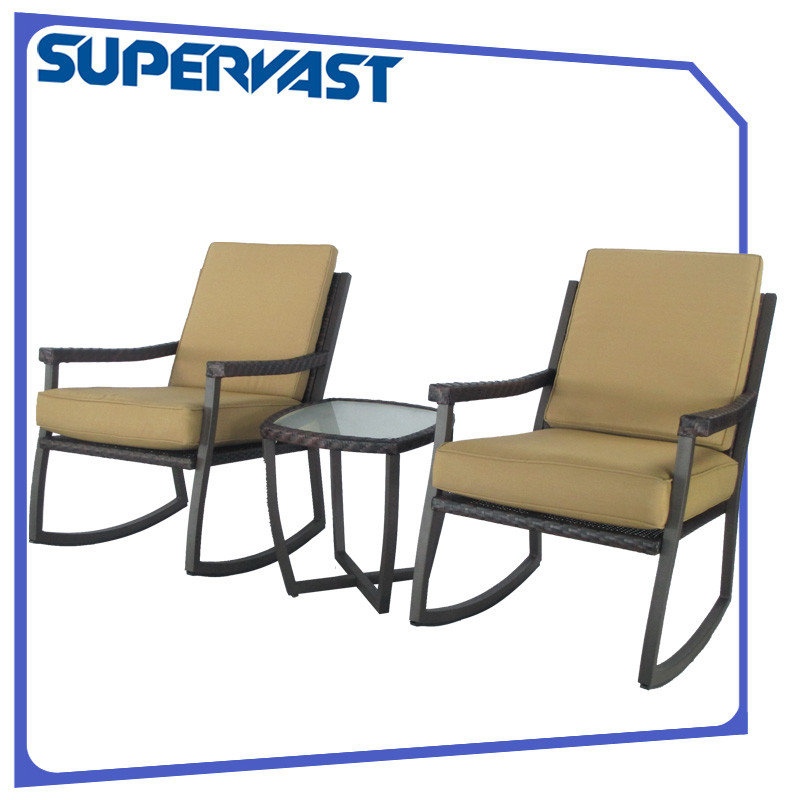 Rocking Chair 3pc Rattan Garden Furniture Sets Comfort To Your Porch