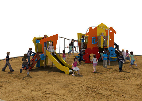 China 2016 Colorful PE Playground Equipment with Stainless Slide For Kids of Outdoor supplier