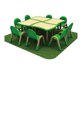 China Fireproof Kids Indoor Table And Chairs For Preschool Easy Assemble supplier