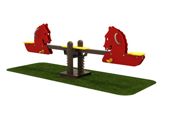 China ES - 29903 SeeSaw Playground Equipment With PVC Coated Anti UV supplier