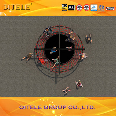 China Safe Circle Challenge Ropes With Sailing Ship Cables , Climbing Net For Kids supplier