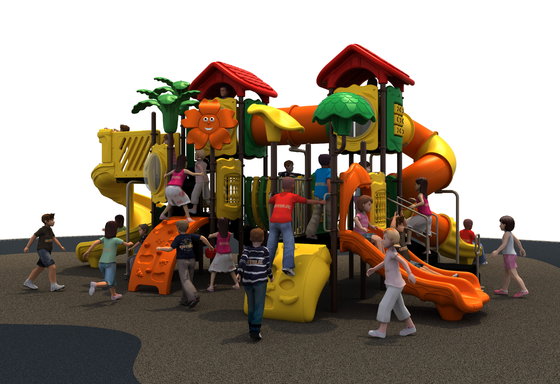 Lldpe Plastic Kids  Outdoor Playground Equipment With 1090*770*480cm supplier