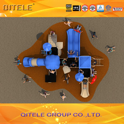Used commercial playground equipment  plastic playground slide supplier