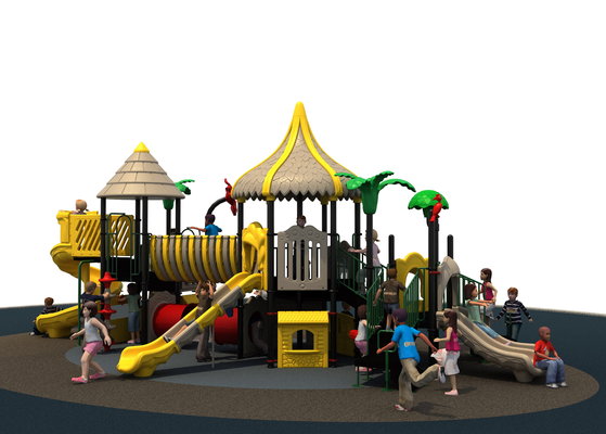 Anti Skid Pvc Coated Outdoor Playground Equipment For Children supplier