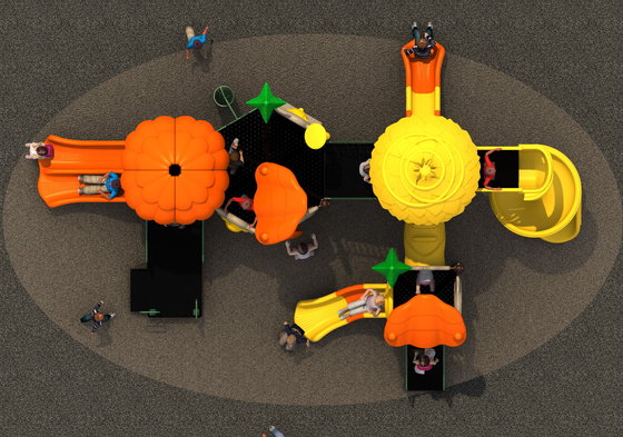 new nature design   and  outddoor playground equipment with slides for kids supplier
