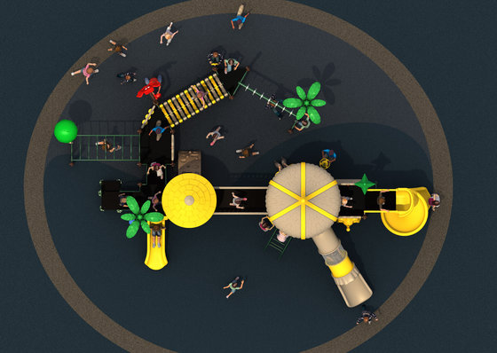 1270 * 900 * 580 CM Outdoor Playground Equipment For Hostipal Preschool Playgrounds supplier