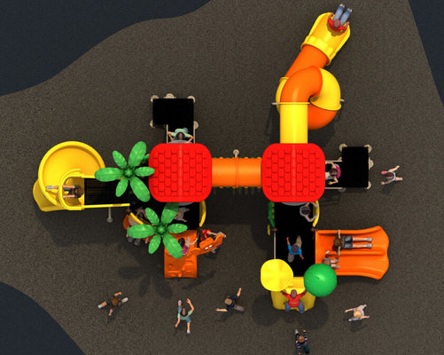 new designe nature colorful slide   and  funny outddoor playground equipment for kids supplier