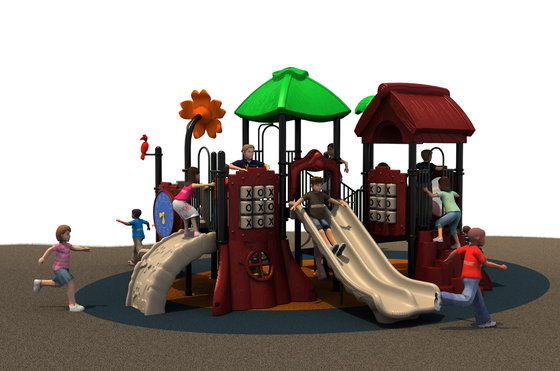 Plastic Playground Material and Outdoor Playground Type for play areas supplier