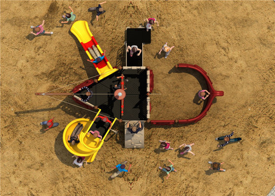 Outside Equipment For Children , Outdoor Commercial Playground Equipment supplier