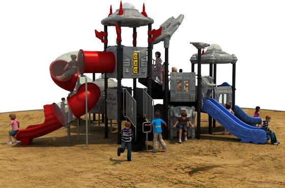 Qitele Plastic Slide Type Galvanized steel swing and slide sets for children supplier