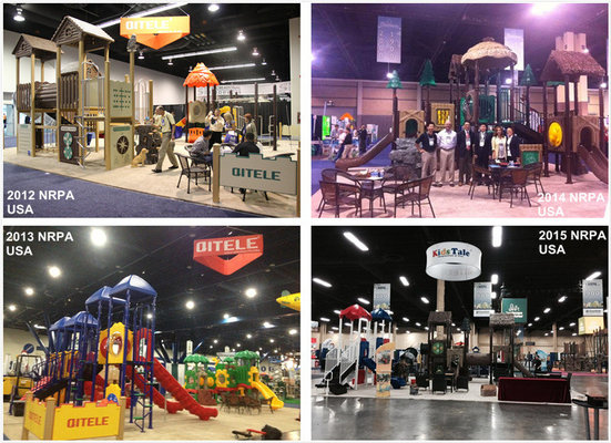 Attractive children used outdoor playground equipment with climber slide supplier