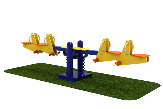 Aluminum Pipe Metal Seesaw For Kids ISO9001 Certificate Shockproof supplier