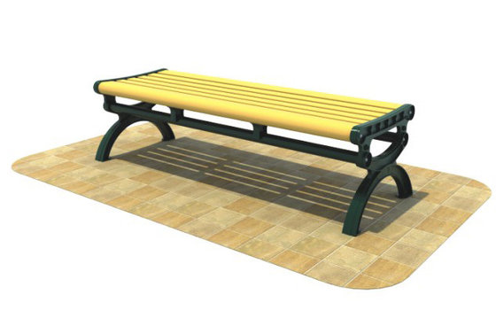 ISO9001 Outdoor Plastic Bench Seats Waterproof Wpc Composite supplier