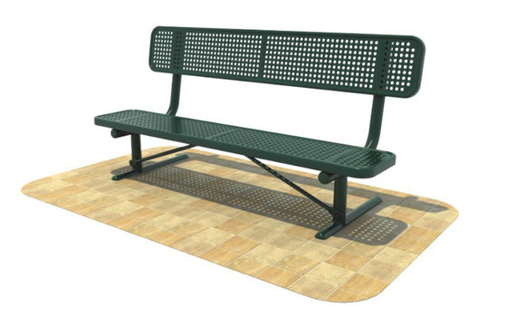 Green Metal Outside Benches Rot Proof Stainless Steel AISI For Garden supplier