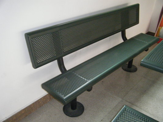 Green Metal Outside Benches Rot Proof Stainless Steel AISI For Garden supplier
