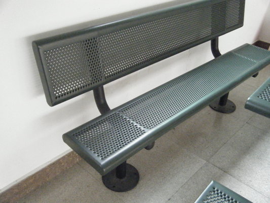 Green Metal Outside Benches Rot Proof Stainless Steel AISI For Garden supplier