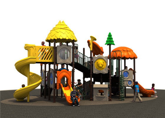 Commercial Children Outdoor Playground Equipment With PVC Coated supplier