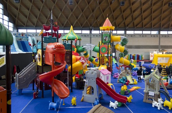 outdoor playground equipmen wiht plastic  tunnel  and slide for park and school  kidscenter for children play supplier