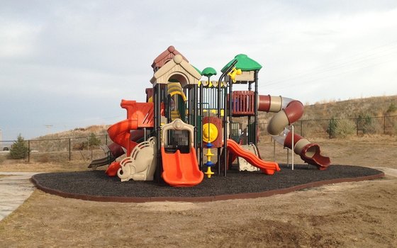 Amusement Park Outdoor Playground Type Plastic Playground Material slide supplier