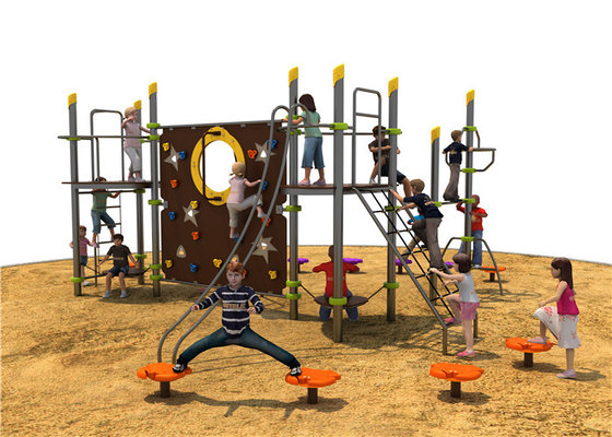 Anti - Static Kids Outdoor Gym Equipment , Climbing Structure For Toddlers supplier