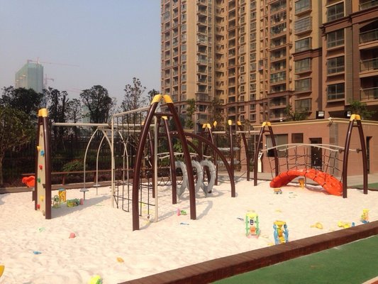 Cargo Net Climbing Wall , Childrens Climbing Net Outdoor For Parks supplier