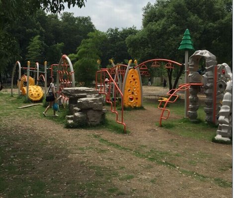Kids Physical Activity Equipment Climbing , Childrens Climbing Rope Nets With Arch Bridge supplier