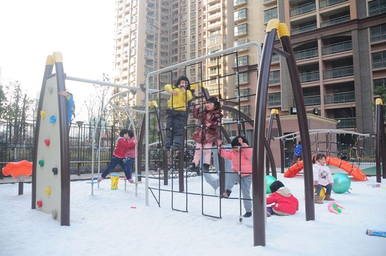 ASTM Certificate Kids Climbing Net For 2 - 12 Years Old Arch Bridge supplier