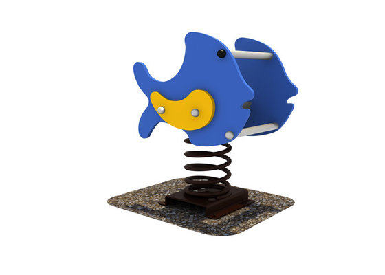 PE Shark Shape Playground Spring Rider Toys With Different Color supplier
