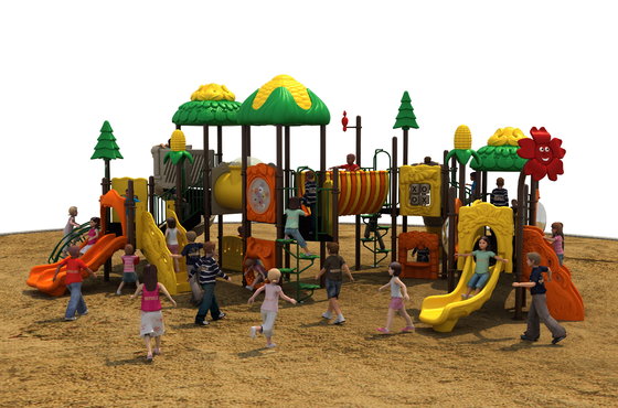 Outdoor Playground Type and LLDPE slides and tops+galvanized steel pipes,Plastic Playground Material Kids Playgrounds supplier
