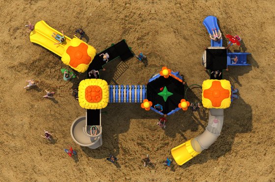 Outdoor Playground,Playground Type and LLDPE,Plastic Playground Material commercial playground equipment supplier