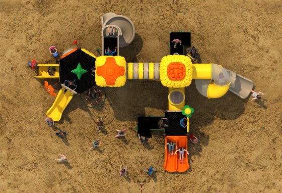 Galvanized Steel, Sponge, PVC, Plastic Playground Material Outdoor Playground Equipment supplier